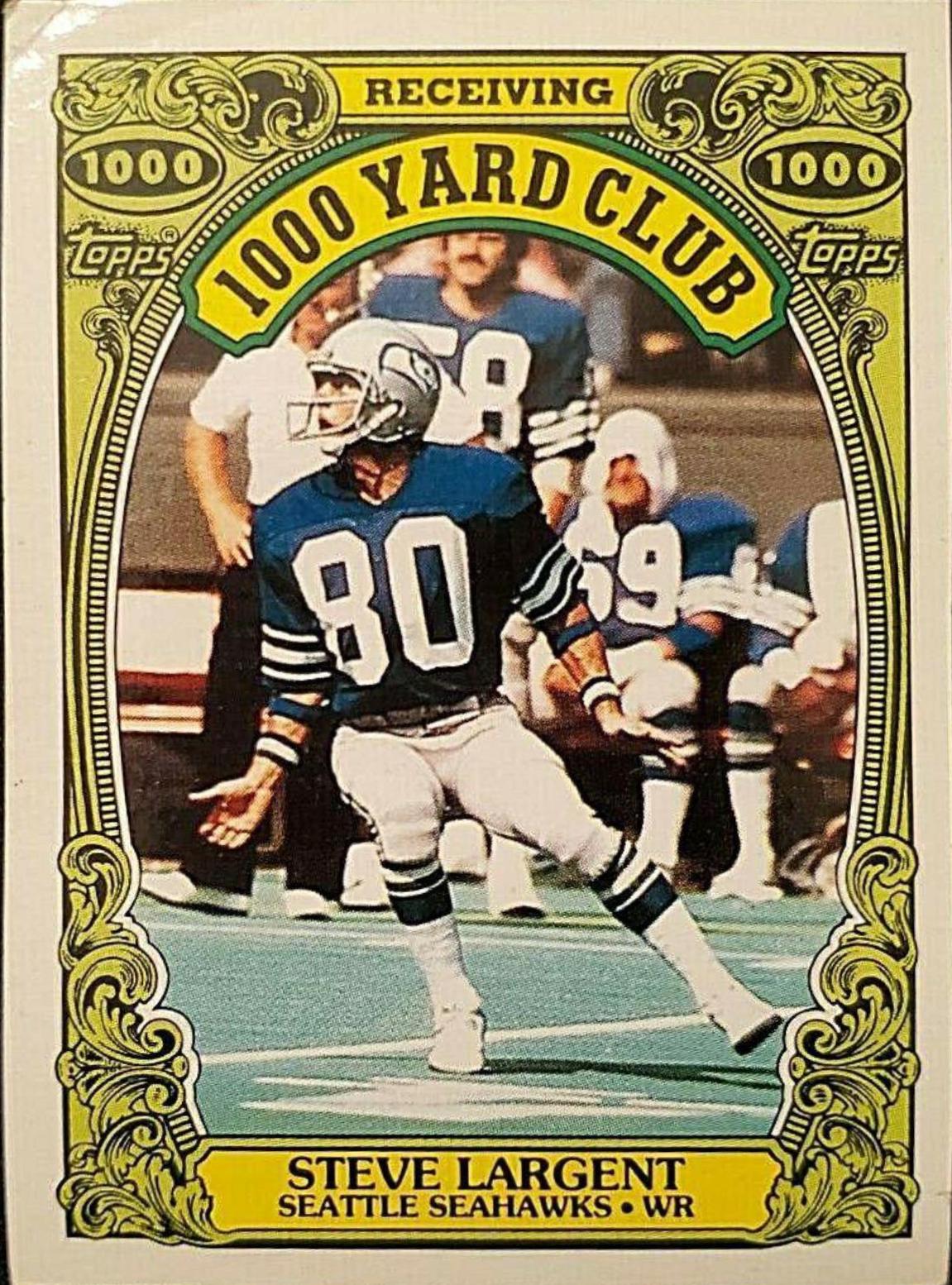Steve Largent #8 Prices | 1986 Topps 1000 Yard Club | Football Cards