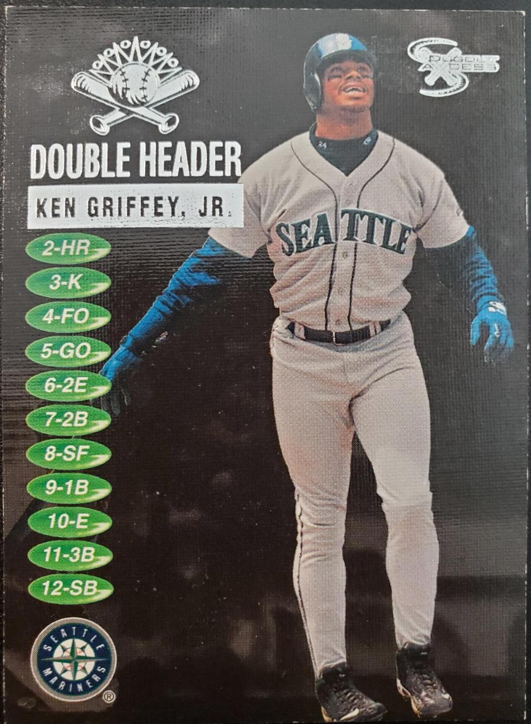 Ken Griffey Jr #8 Prices | 1998 Skybox Dugout Axcess Double Header ...