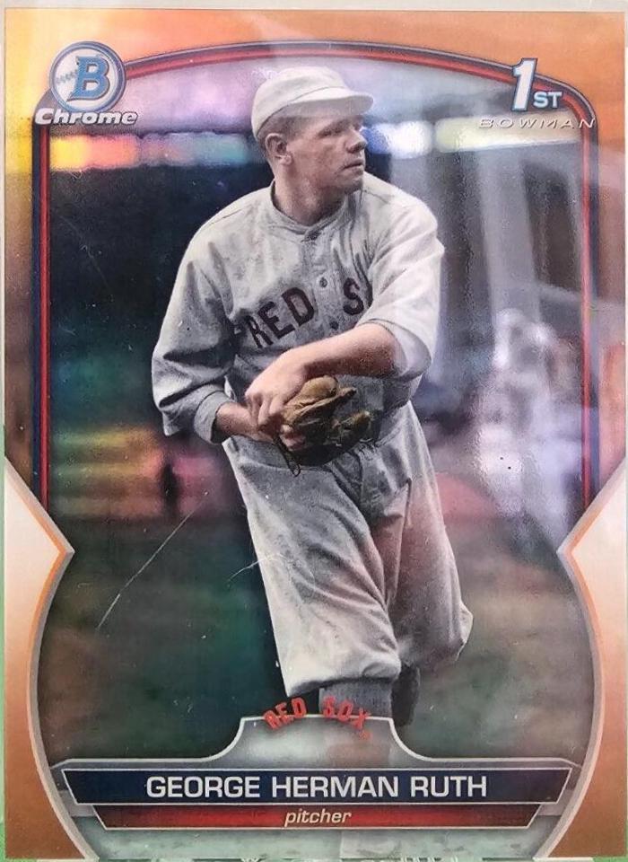 George Herman Ruth [SP RetroFractor Variation Orange] #BCP-251 Prices ...