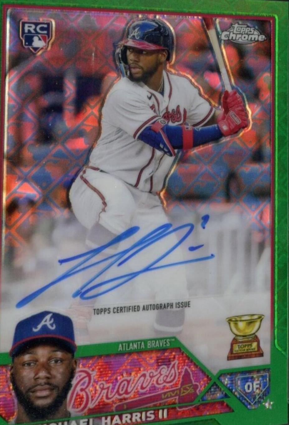 Michael Harris II [Green] #RCA-MH Prices [Rookie] | 2023 Topps Chrome ...