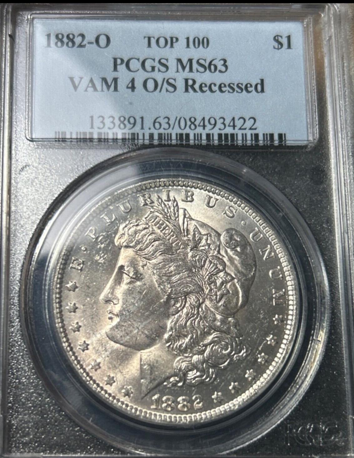 1882 O [VAM-4] Morgan Dollar Prices | Ungraded, NGC, PCGS Values