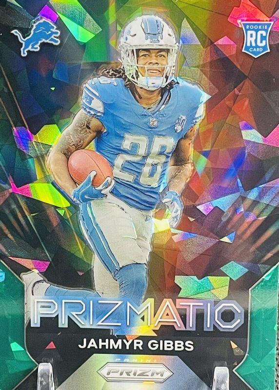Jahmyr Gibbs [Green Ice] #20 Prices | 2023 Panini Prizm Prizmatic | Football Cards