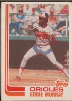 Eddie Murray [Blackless] #390 Prices | 1982 Topps | Baseball Cards