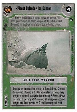 Planet Defender Ion Cannon [Revised] Prices | Star Wars CCG Hoth | Star ...