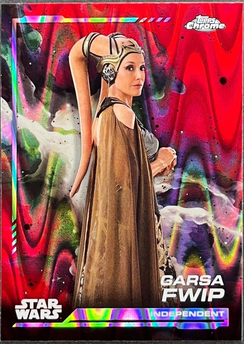 Garsa Fwip [Dathomir Red Refractor] #25 Prices | Star Wars 2024 Topps ...