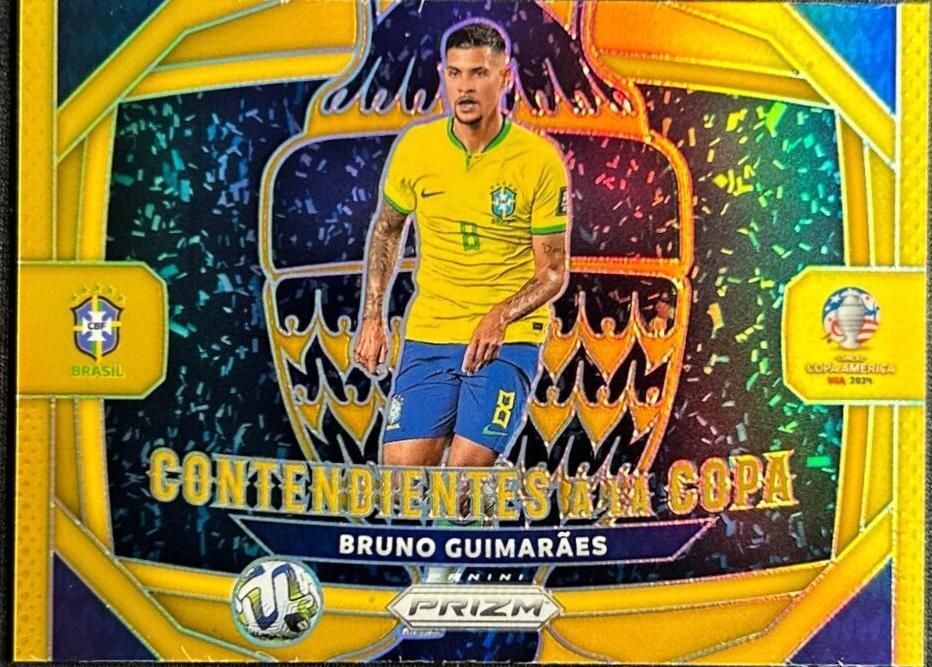 Bruno Guimaraes [Gold] #3 Prices | 2024 Panini Prizm Copa America ...