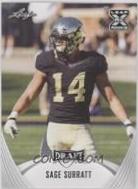 SAGE SURRATT #30 Prices [Rookie] | 2021 Leaf Ultimate Draft | Football ...