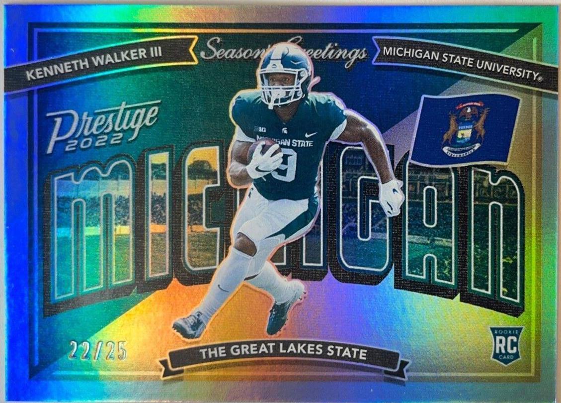 Kenneth Walker III [Platinum] #SG-15 Prices | 2022 Panini Prestige ...