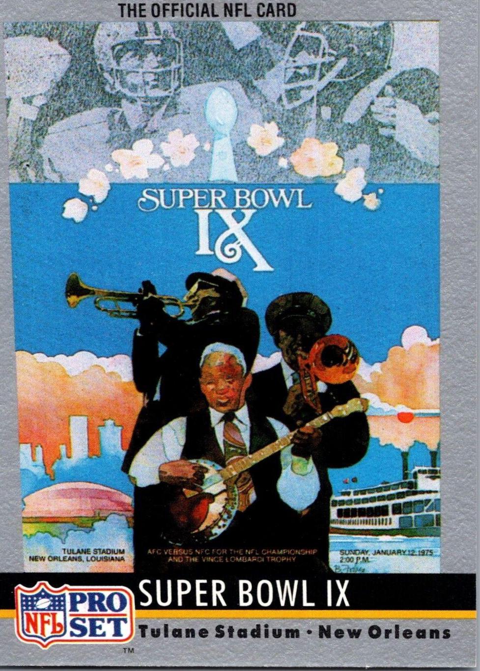 Super Bowl IX #9 Prices | 1990 Pro Set | Football Cards