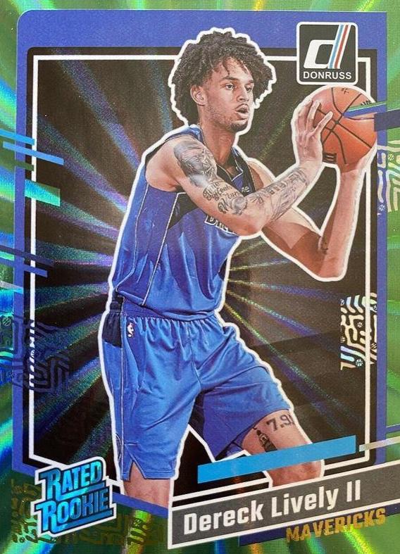 Dereck Lively II [Green Laser] #233 Prices | 2023 Panini Donruss ...