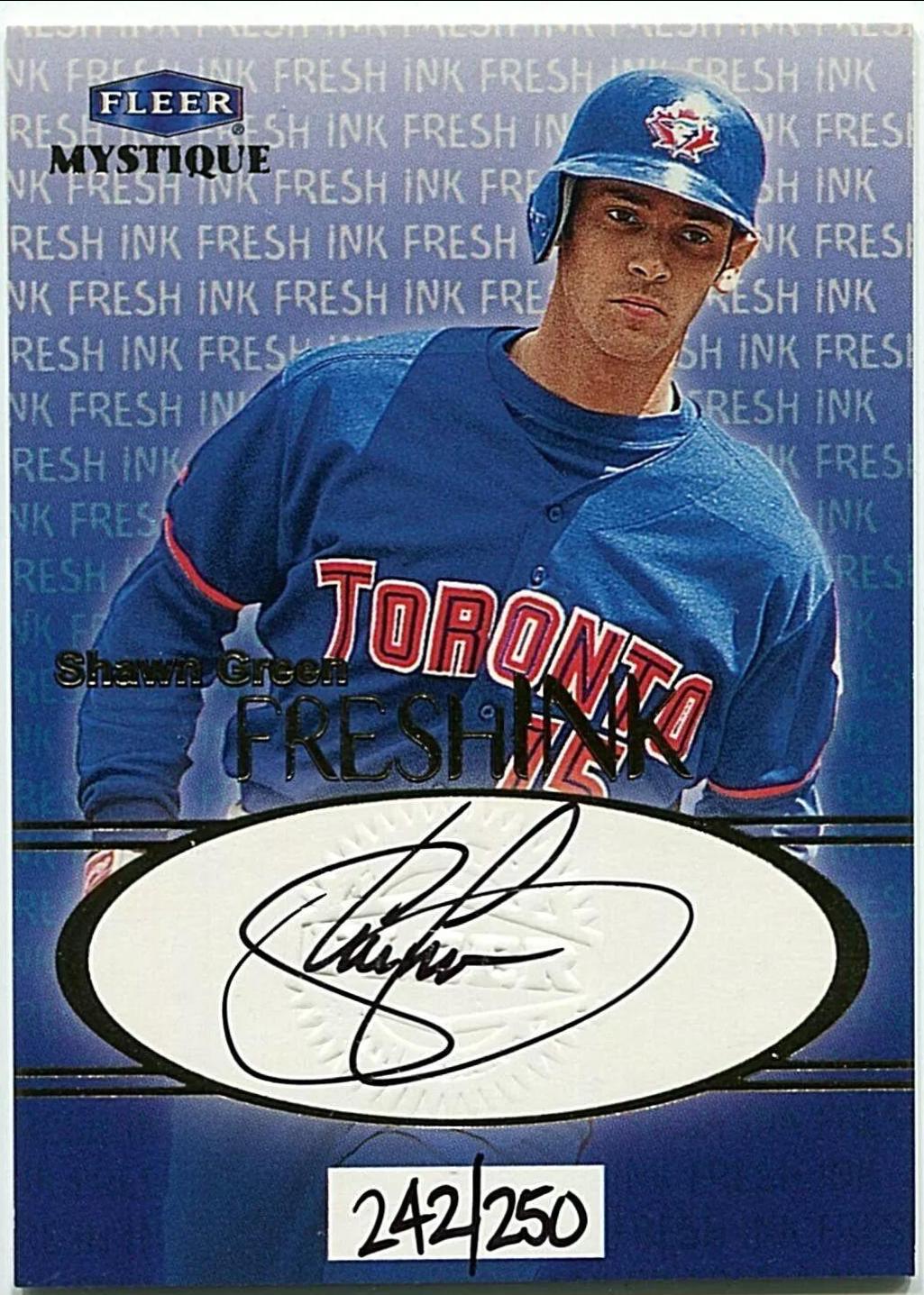 Shawn Green Prices | 1999 Fleer Mystique Fresh Ink | Baseball Cards