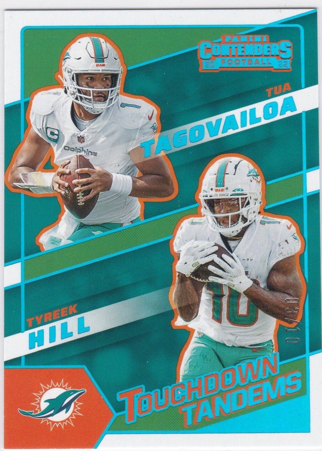 Tua Tagovailoa, Tyreek Hill [Platinum] #TDT-MIA Prices | 2022 Panini ...