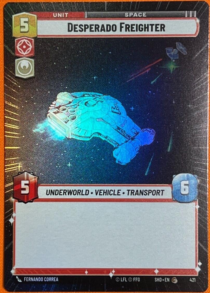Desperado Freighter [Hyperspace Foil] #421 Prices | Star Wars Unlimited ...