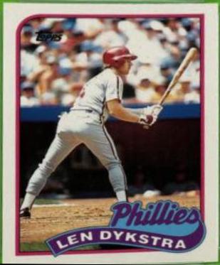 Len Dykstra #27T Prices | 1989 Topps Traded | Baseball Cards
