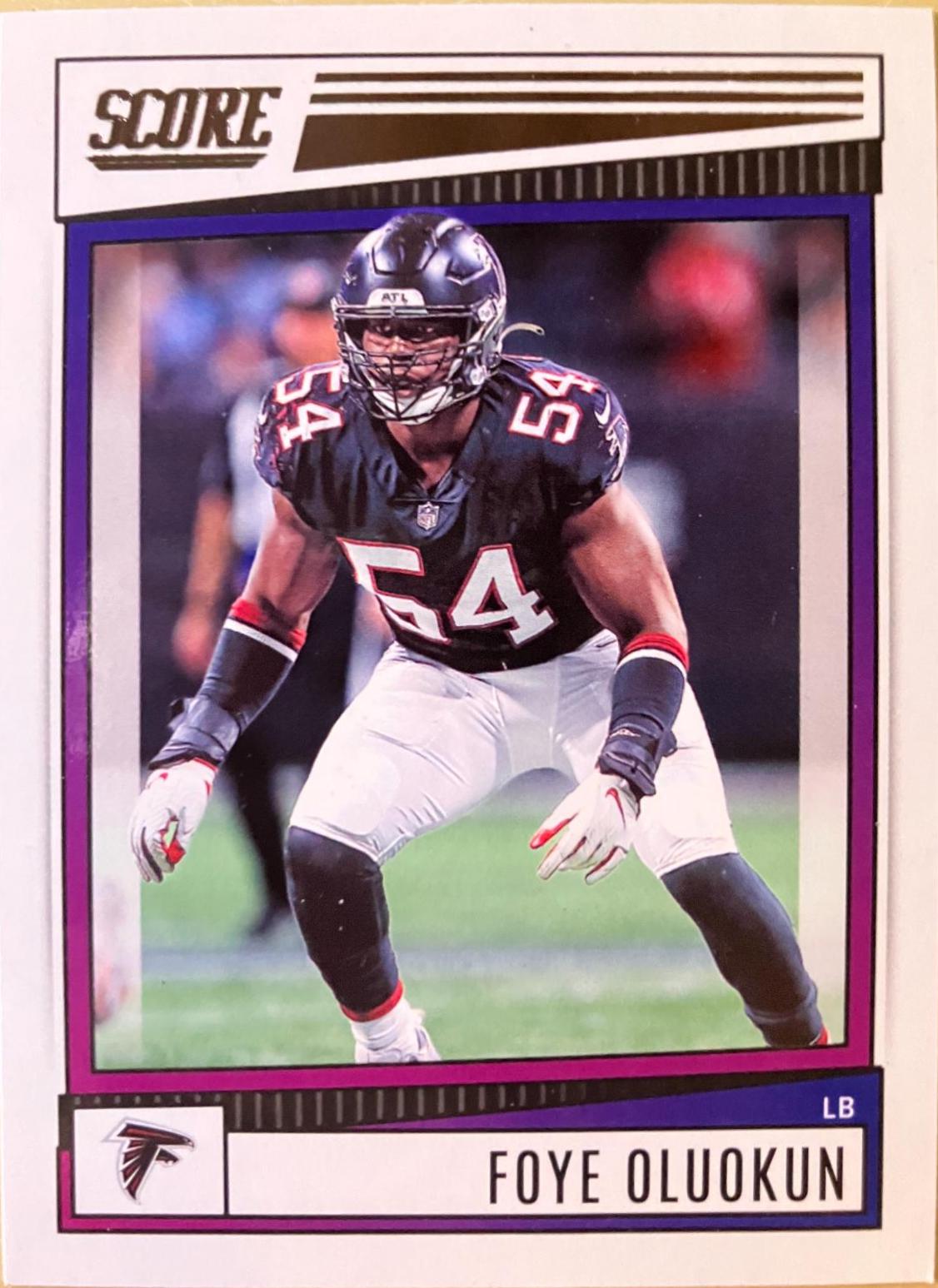 Foye Oluokun #42 Prices | 2022 Panini Score | Football Cards