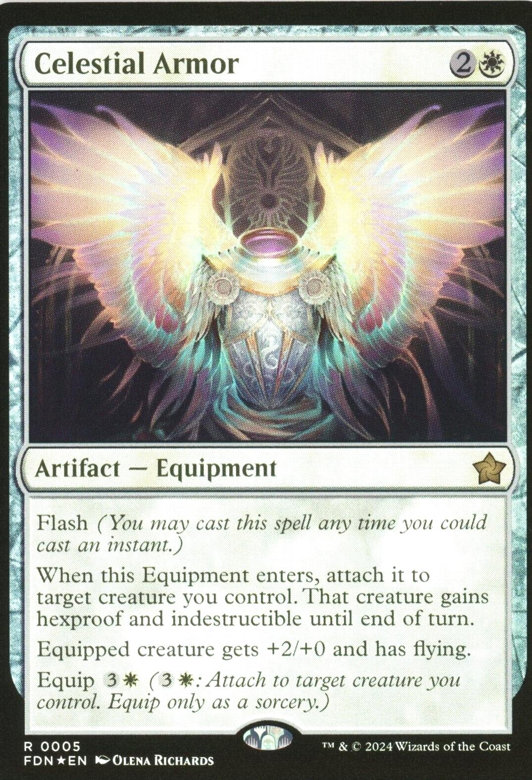 Celestial Armor [Foil] #5 Prices | Magic Foundations | Magic Cards