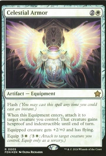 Celestial Armor [Foil] | Ungraded | Magic Foundations
