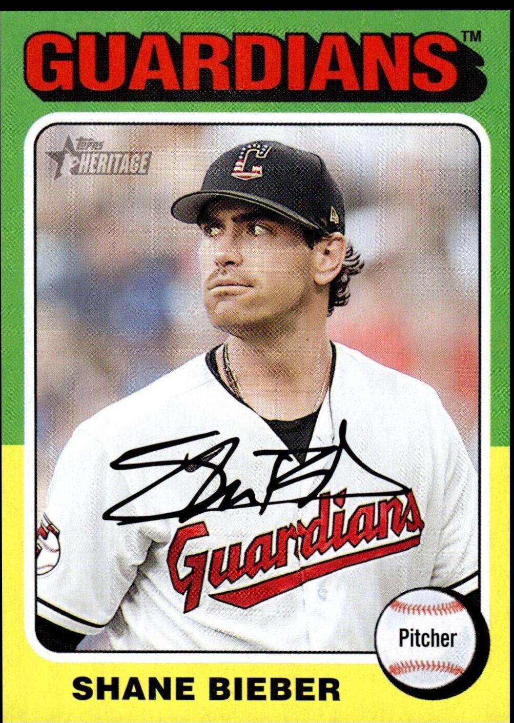 Shane Bieber #108 Prices | 2024 Topps Heritage | Baseball Cards