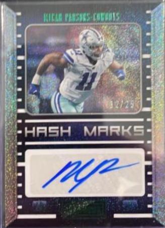 Micah Parsons [Signature Blue] #91 Prices | 2022 Panini Playbook ...