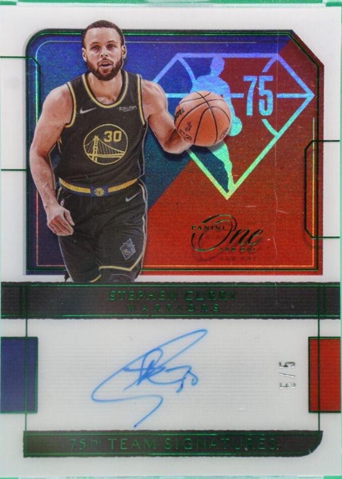 Stephen Curry [Green] #75-SCY Prices | 2021 Panini One and One 75th ...