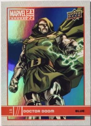 Doctor Doom [Blue] #18 Prices | Marvel 2021 Upper Deck Annual | Marvel ...