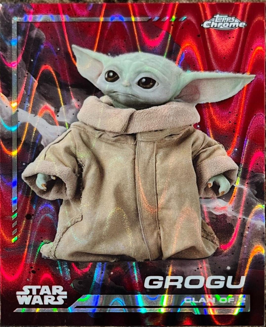 Grogu [Red Wave Refractor] #22 Precios | Star Wars 2024 Topps Chrome ...
