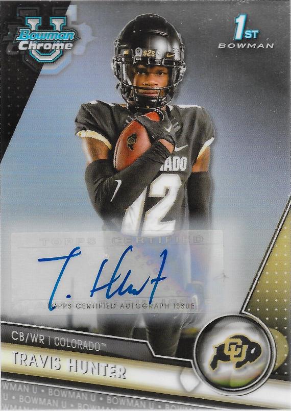 Travis Hunter [Autograph] #36 Prices | 2023 Bowman Chrome University ...