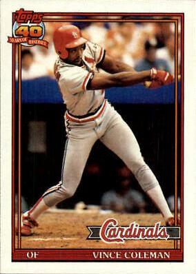 Vince Coleman #160 Prices | 1991 Topps | Baseball Cards