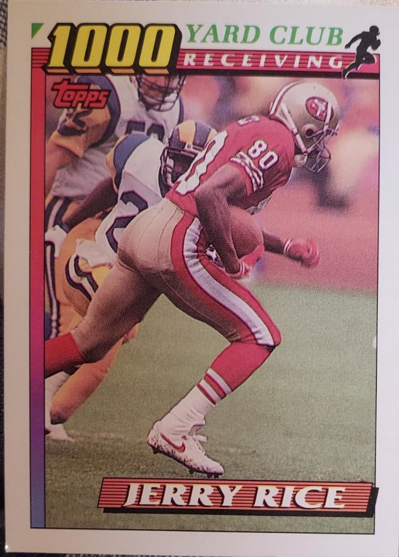 Jerry Rice #1 Prices | 1991 Topps 1000 Yard Club | Football Cards
