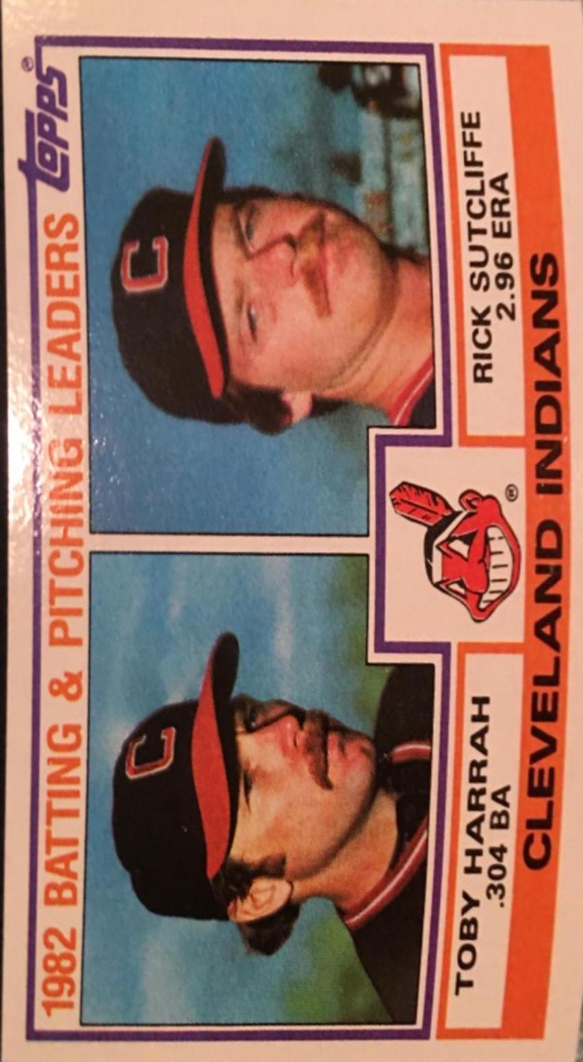 Indians Batting [Pitching Leaders] #141 Prices | 1983 Topps | Baseball ...