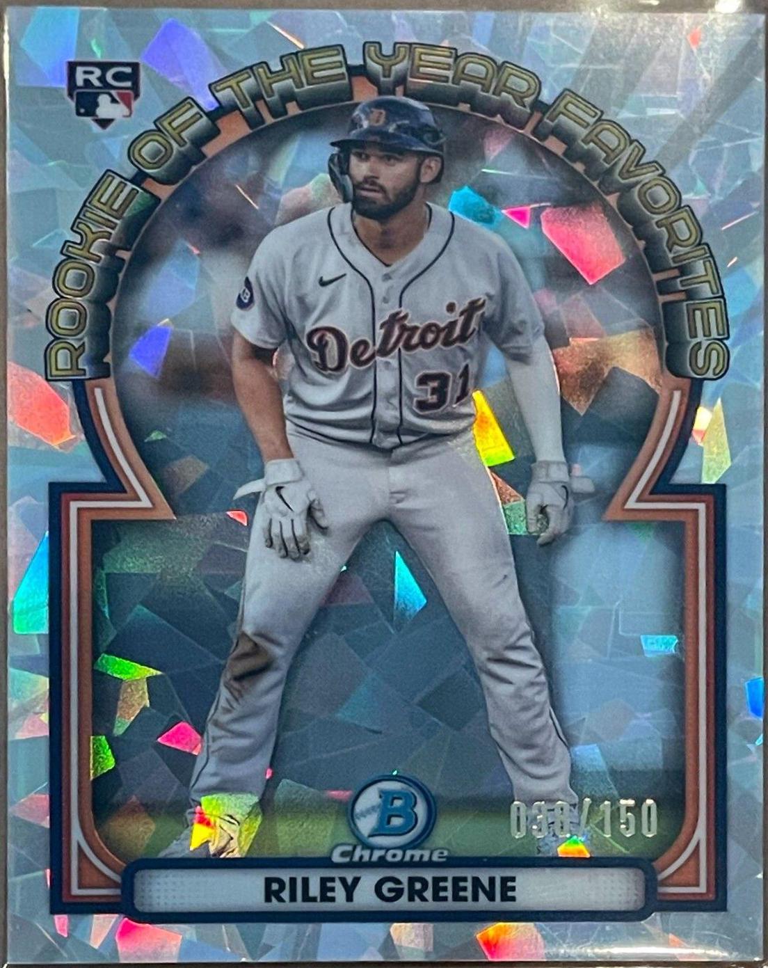Riley Greene [Atomic] #ROYF-6 Prices | 2023 Bowman Chrome Rookie of the ...