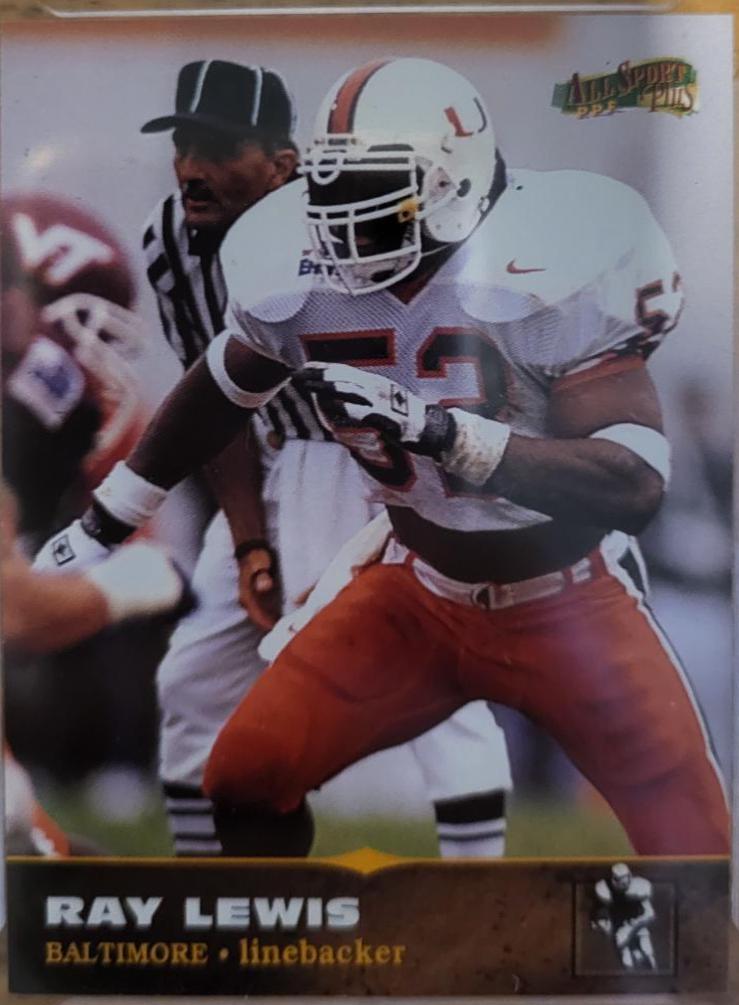 Ray Lewis #139 Prices [Rookie] | 1996 Panini Score Board All Sport PPF ...