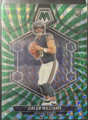 Caleb Williams [Green Swirl] #301 Prices | 2024 Panini Mosaic ...