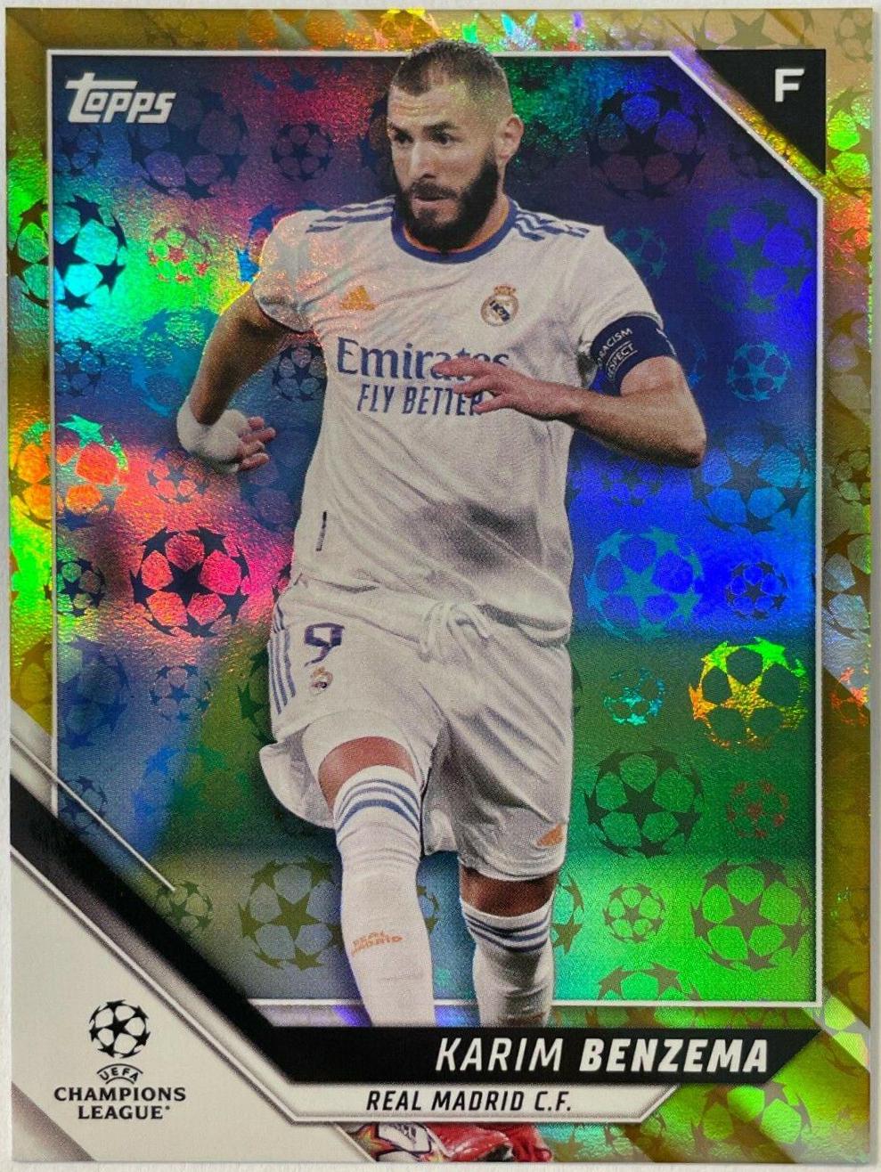 Karim Benzema [Gold Starball] #135 Prices | 2021 Topps UEFA Champions ...