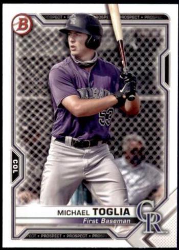 Michael Toglia #BP-137 Prices | 2021 Bowman Paper Prospects | Baseball ...