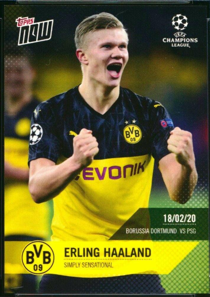 Erling Haaland #34 Prices | 2019 Topps Now UEFA Champions League ...