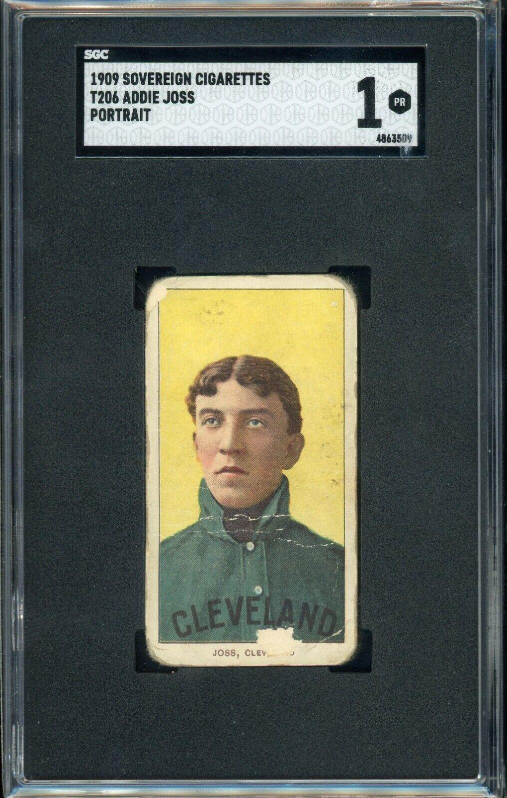 Addie Joss [Portrait] #NNO Prices | 1909 T206 Sovereign 150 | Baseball ...