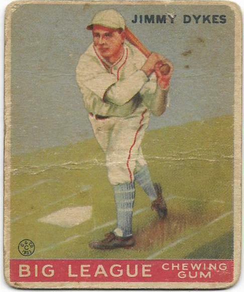 Jimmy Dykes [Age Is 26 in Bio] #6 Prices | 1933 Goudey | Baseball Cards