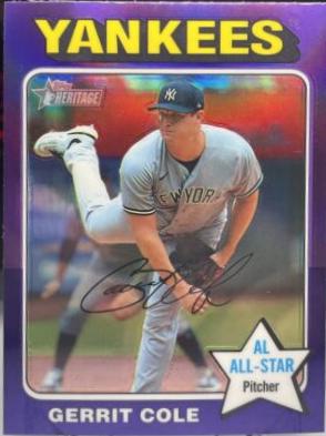 Gerrit Cole [Purple Refractor] | Ungraded | 2024 Topps Heritage