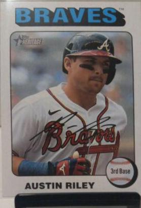 Austin Riley [White Border] #431 Prices | 2024 Topps Heritage ...