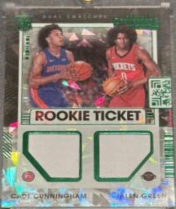 Cade Cunningham, Jalen Green [Green Ice] #RT2-TOP Prices | 2021 Panini ...