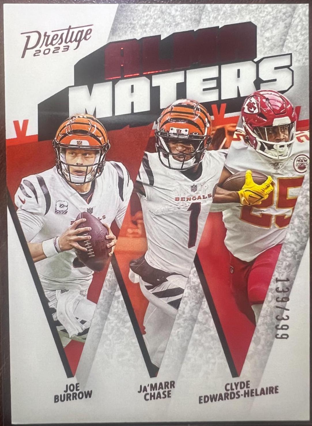 Clyde Edwards Helaire, Ja'Marr Chase, Joe Burrow [Red] #AM-14 Prices ...
