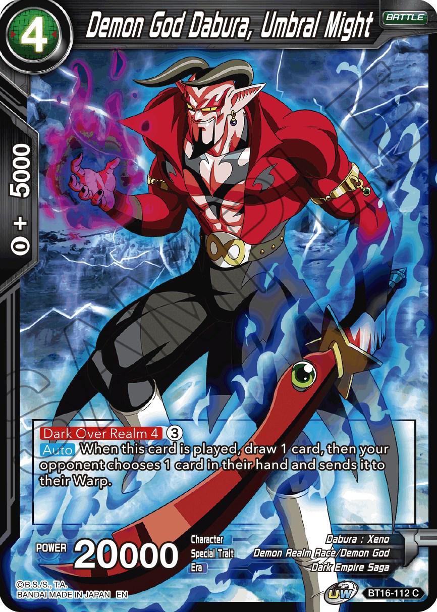 Demon God Dabura, Umbral Might [Foil] BT16-112 Prices | Dragon Ball ...