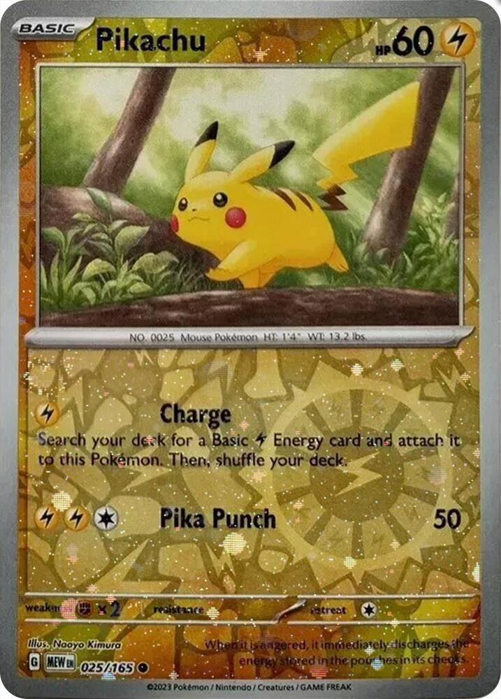 Pikachu [Cosmos Holo] #25 Prices | Pokemon Scarlet & Violet 151 ...