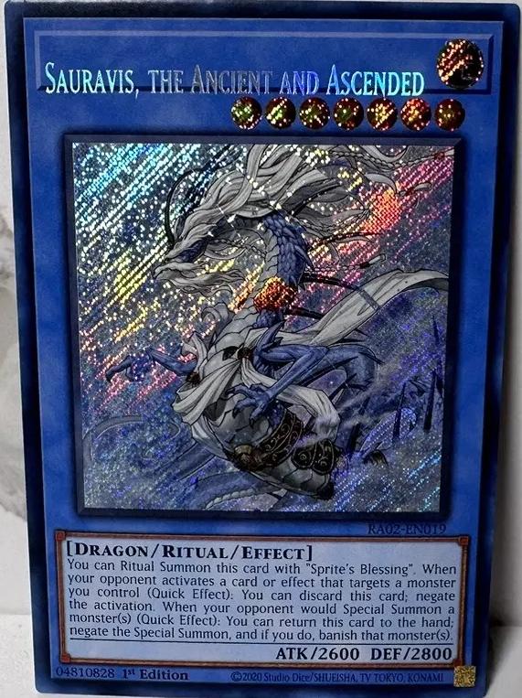 Sauravis, The Ancient And Ascended [Misprint] RA02-EN019 Prices | YuGiOh 25th Anniversary Rarity ...