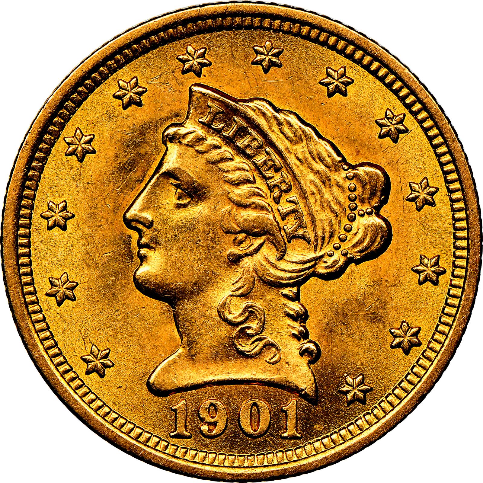 1901 [PROOF] Liberty Head Quarter Eagle Prices | Ungraded, NGC, PCGS Values