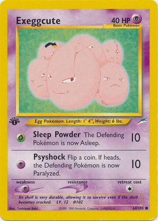 Exeggcute [1st Edition] #64 Prices | Pokemon Neo Destiny | Pokemon Cards