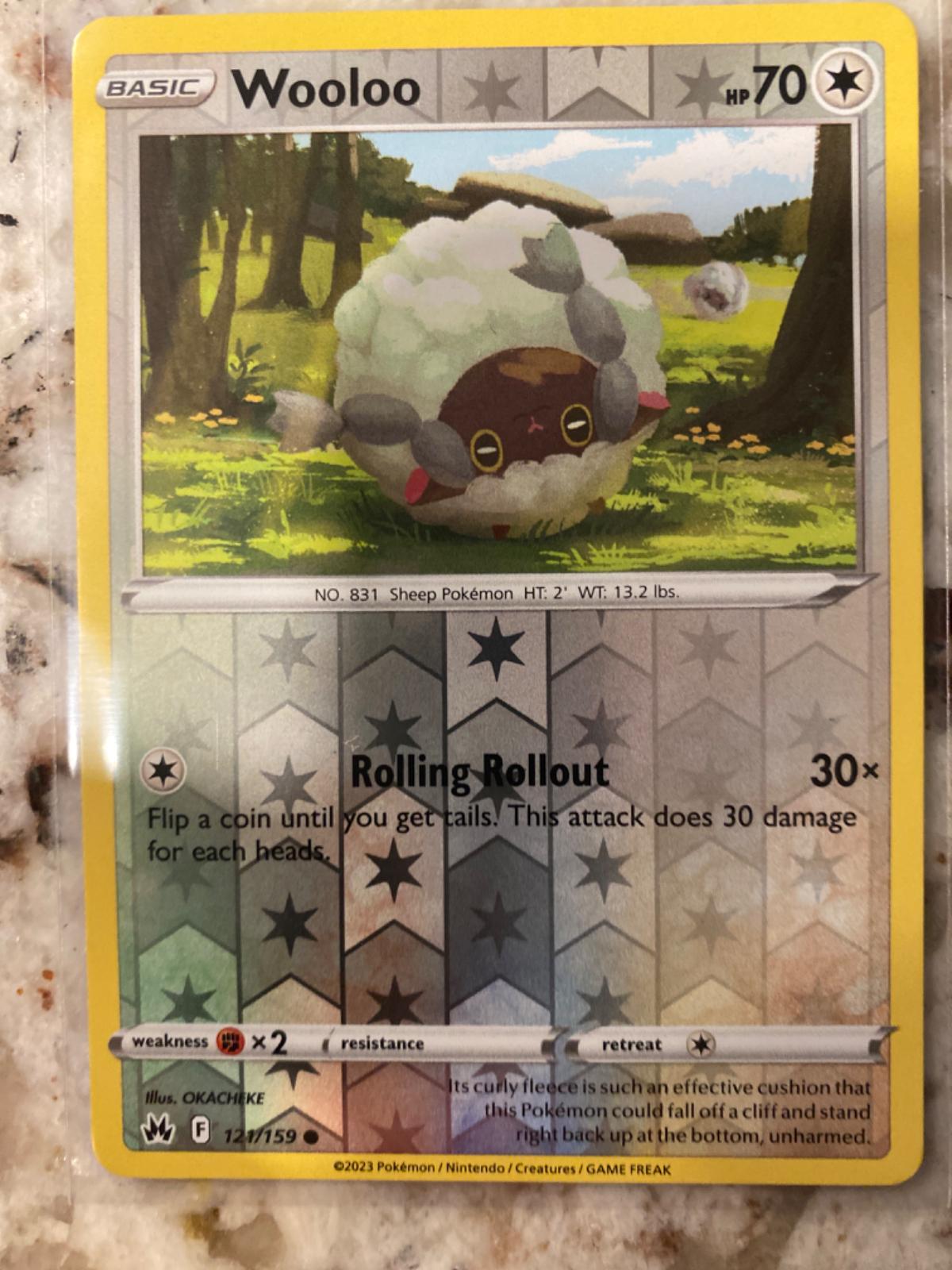 Wooloo [Reverse Holo] #121 Prices | Pokemon Crown Zenith | Pokemon Cards