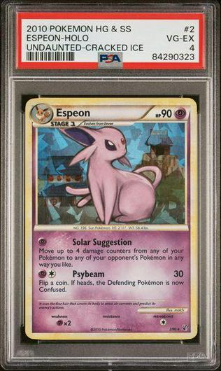 Espeon [Cracked Ice Holo] | Graded 4 | Pokemon Undaunted