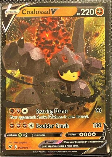 Coalossal V | Ungraded | Pokemon Vivid Voltage